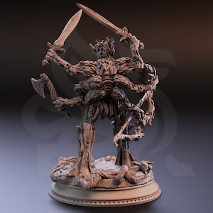 Treant Dryad Hybrid - Verda Forest Warrior + Base + BONUS Print 3d 16k ...
