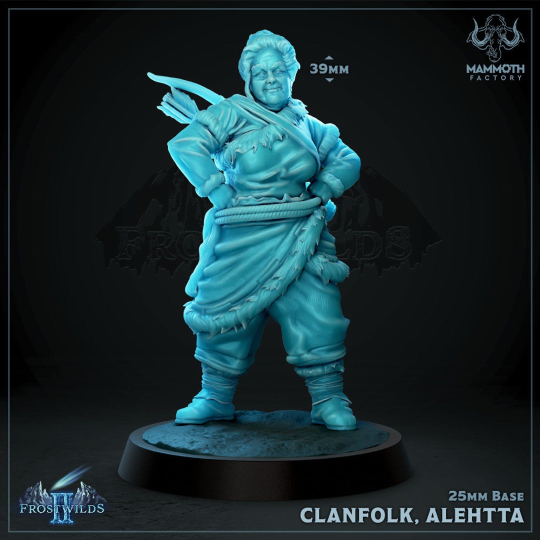 Alehtta Senior Commander Archer Figure DND 14k + BONUS Print 3D RPG ...