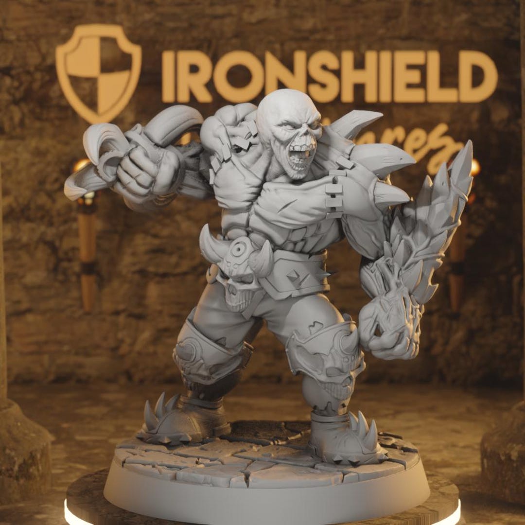 Igre Zombie – Undead Orc Brute Monster Horror Figure 16k + Base 3D ...