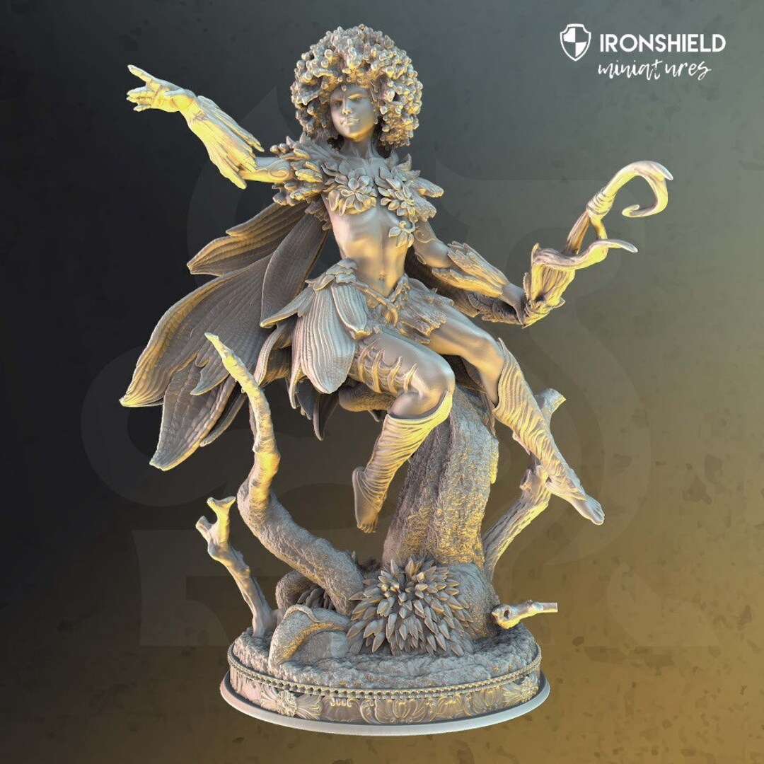 Forest Dryad Elenil Figure Base Print 3d 12k Miniature Gift Idea ...