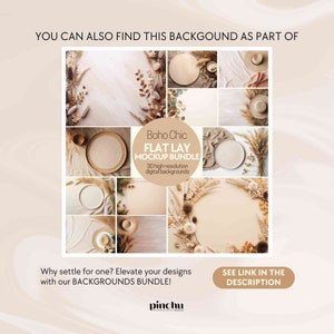 Flat Lay Background Mockup Table, Boho Product Background Stock ...