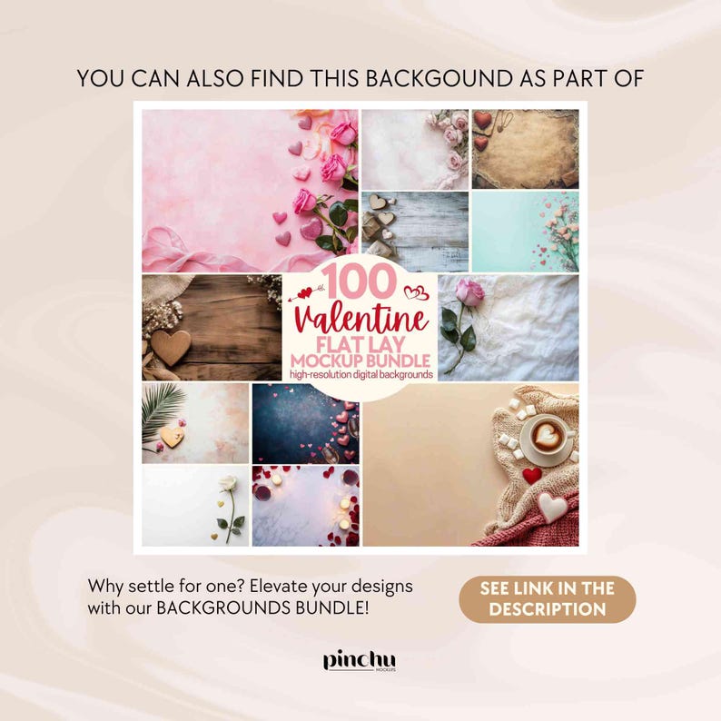 Cosy Valentines Day Flat Lay Mockup, Valentines Neutral Flatlay Product ...