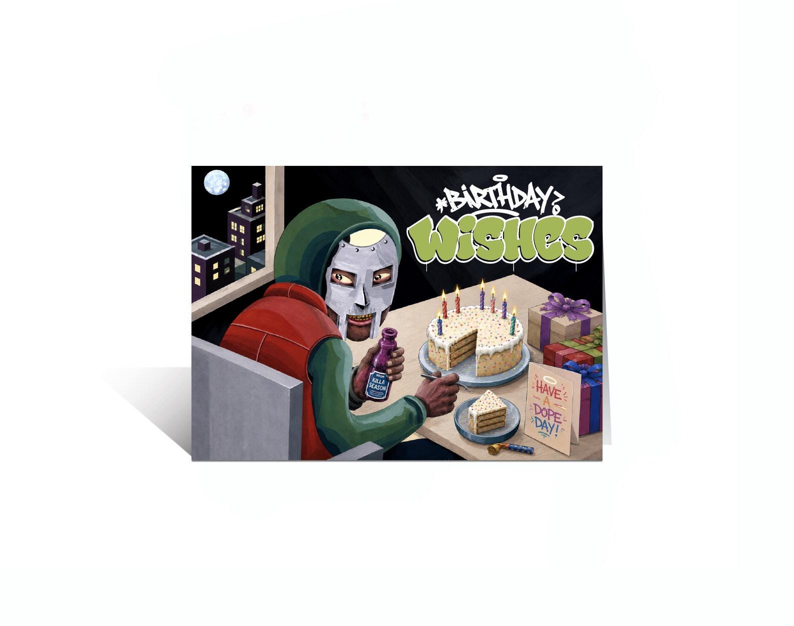 MF DOOM MM.. Food Birthday Greeting Card & Envelope - Etsy