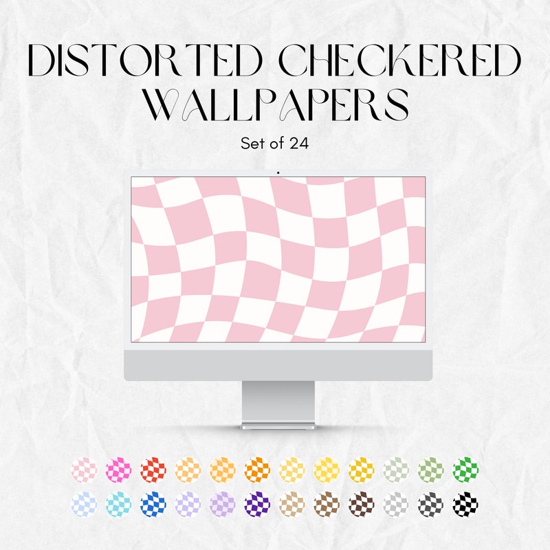 Checkered Wallpaper - Etsy