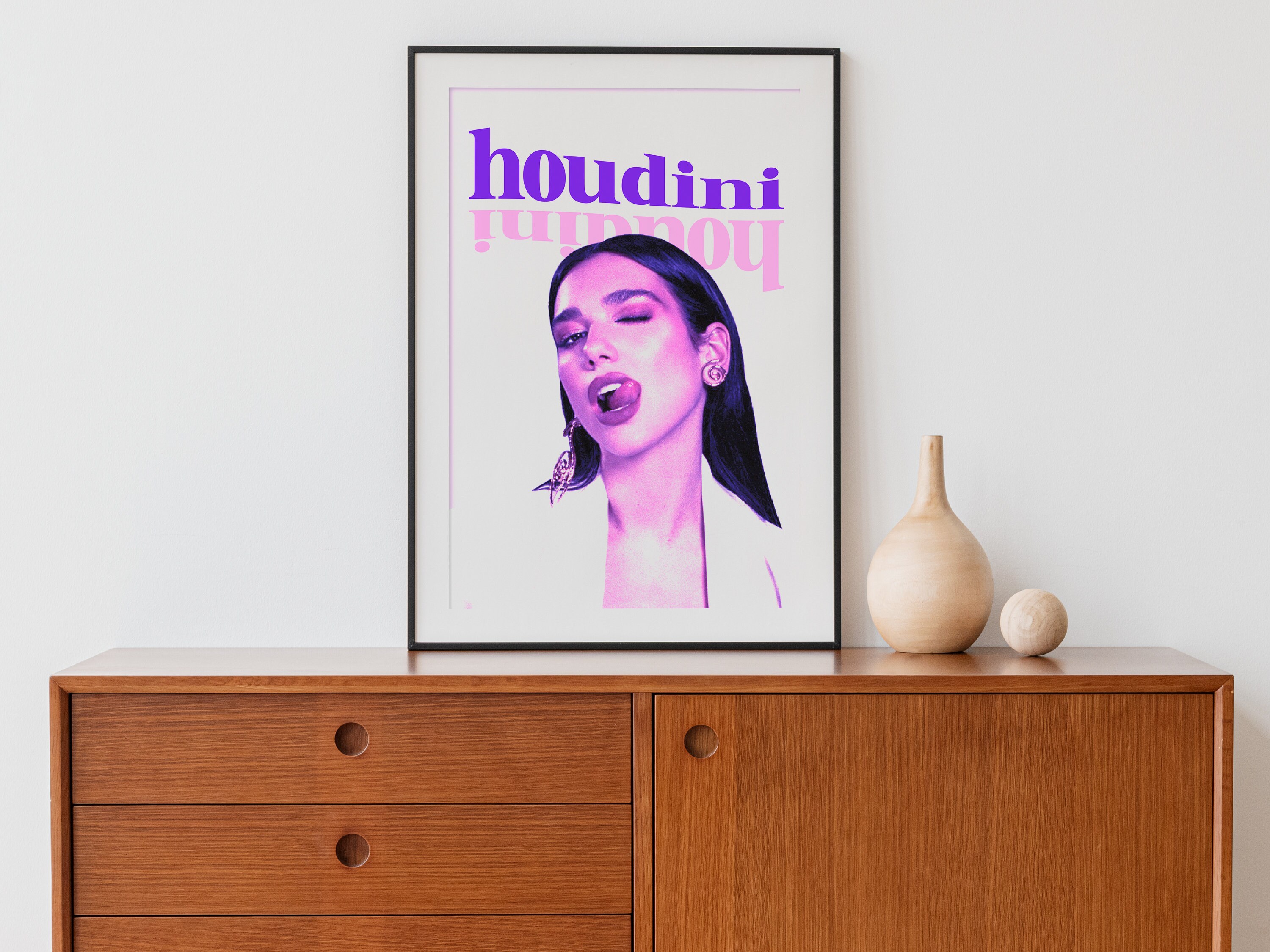 Dua Lipa Poster, Houdini, Lyrics Poster, Digital Download, Music Poster ...