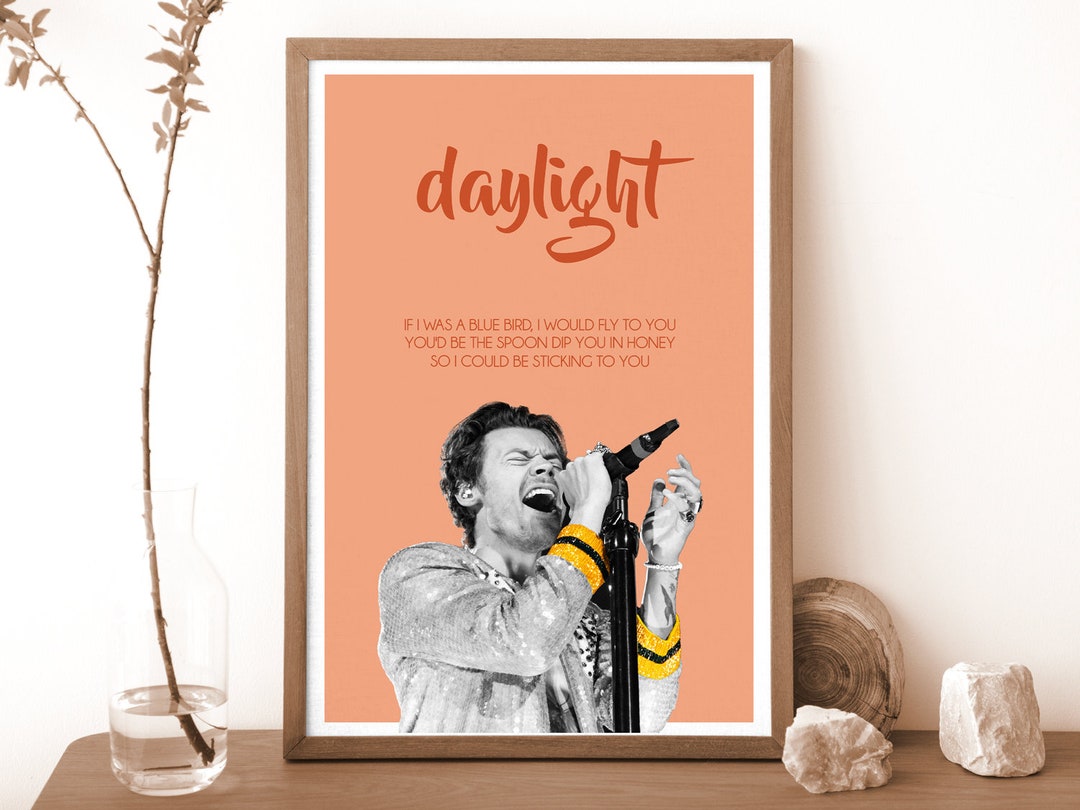 Daylight Harry Styles Poster Lyrics Print Harry Styles Poster Digital ...