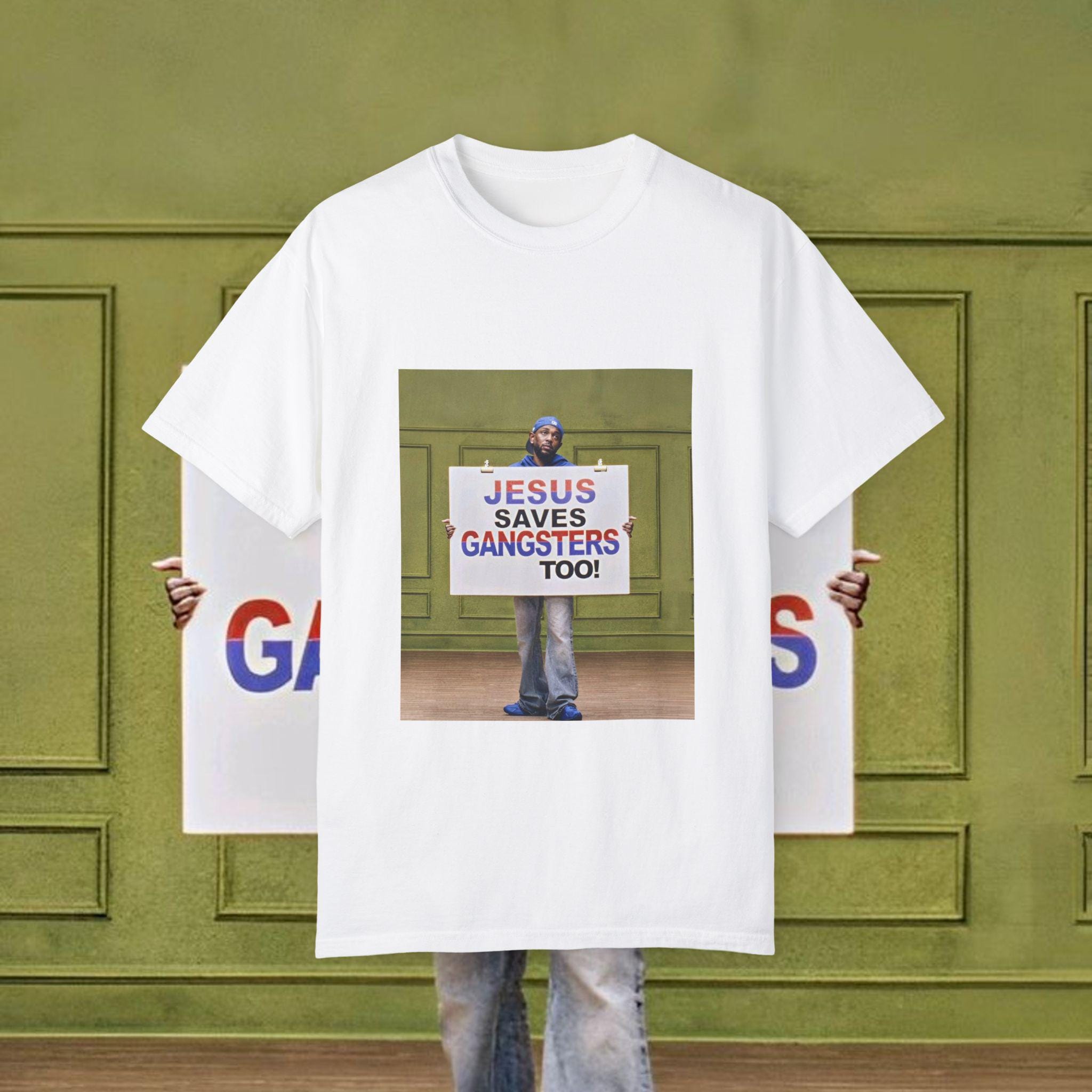 Kendrick Lamar Jesus Saves Gangsters Too T-shirt, Unisex Tee, Hip Hop ...