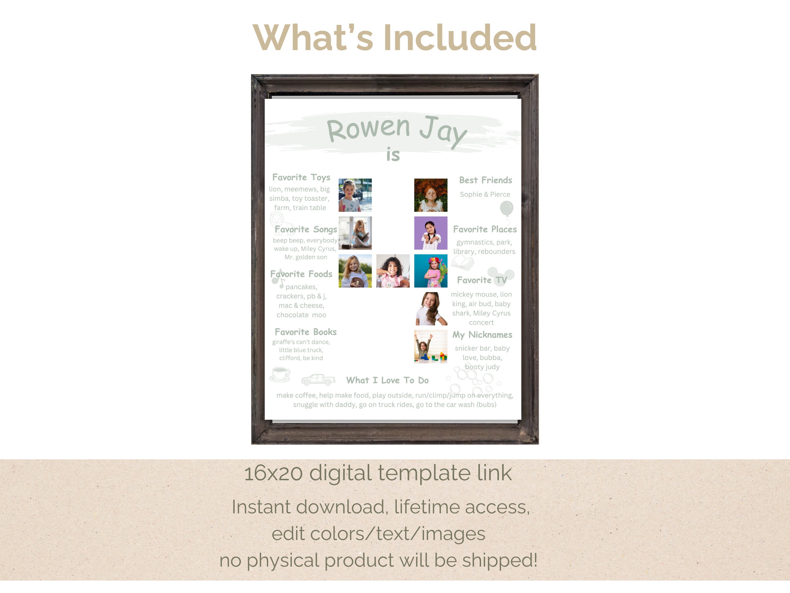 EDITABLE Birthday Milestone Poster L Custom Birthday Party 16x20 Sign L ...