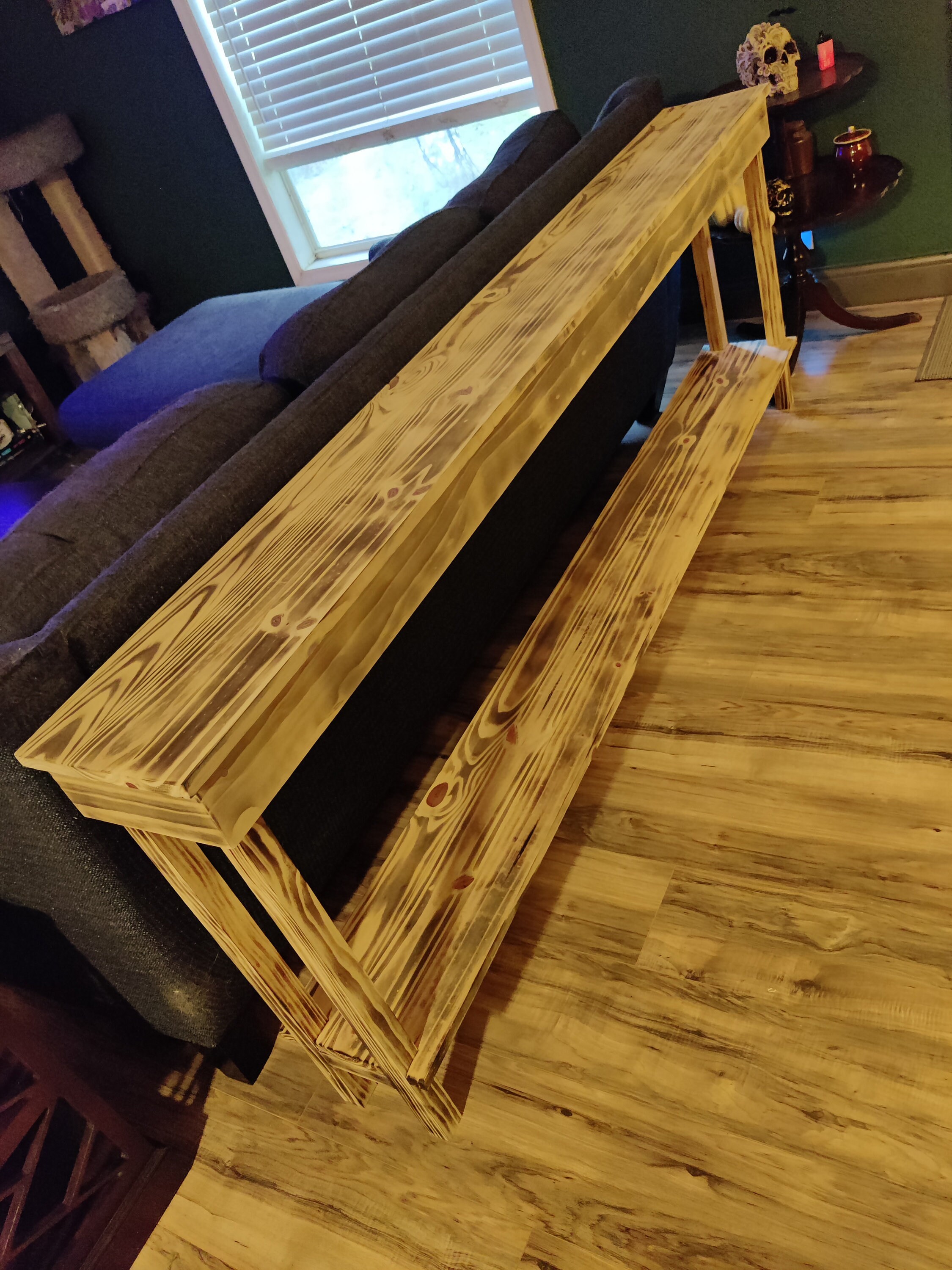 Handcrafted Rustic Wood Sofa Table - Etsy