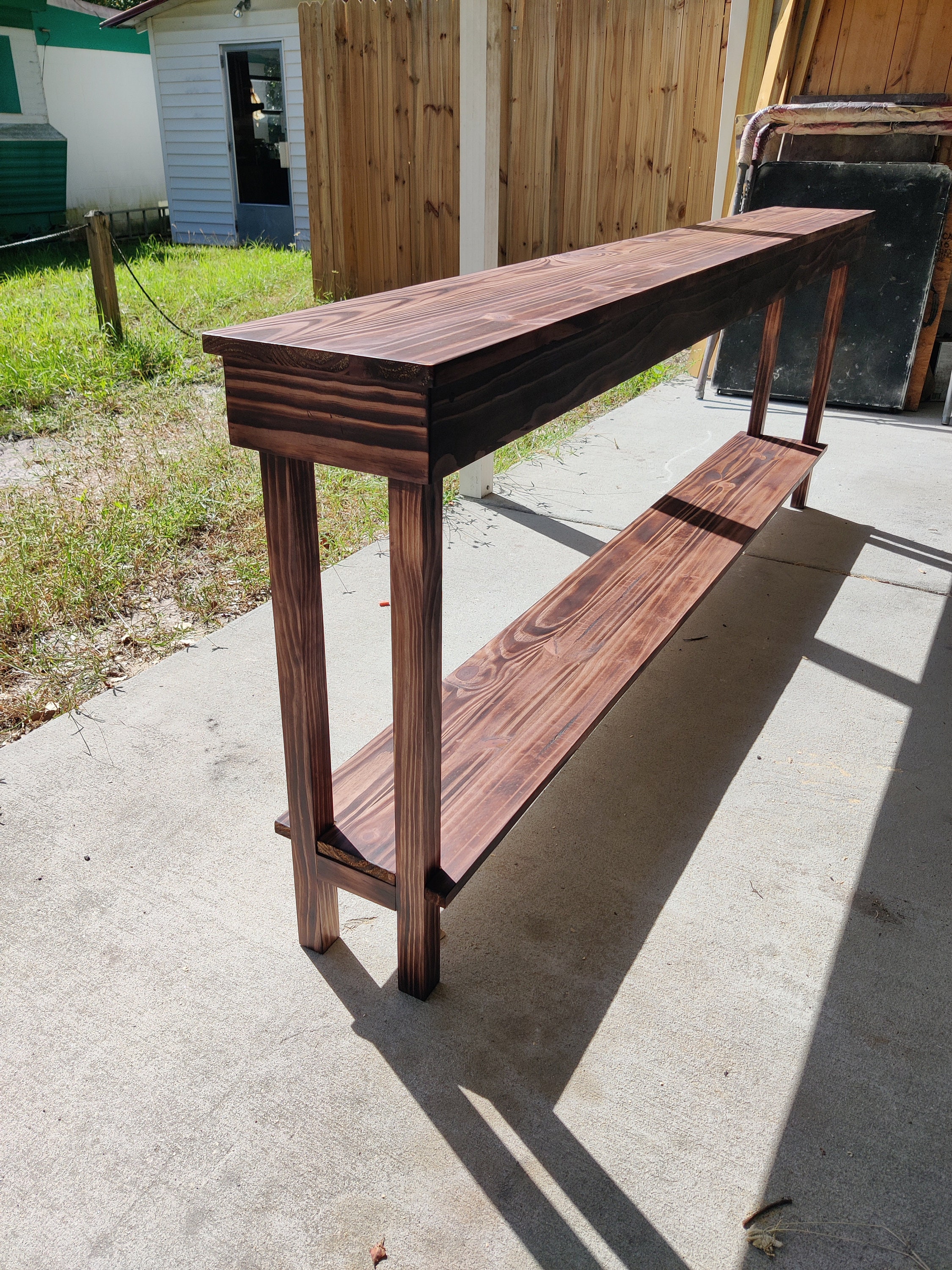 Handcrafted Rustic Wood Sofa Table - Etsy