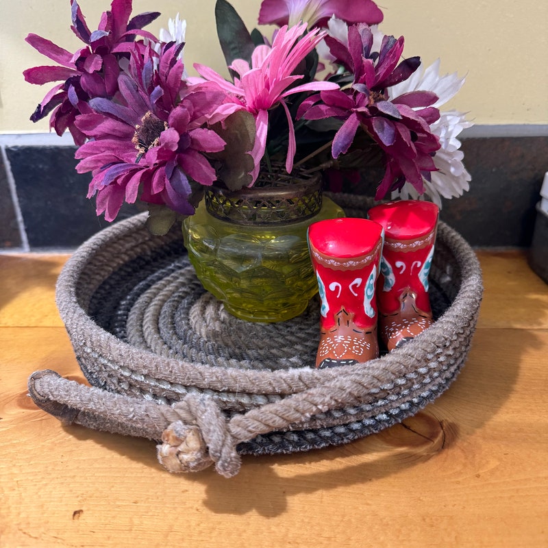 Lariat Rope Basket - Etsy
