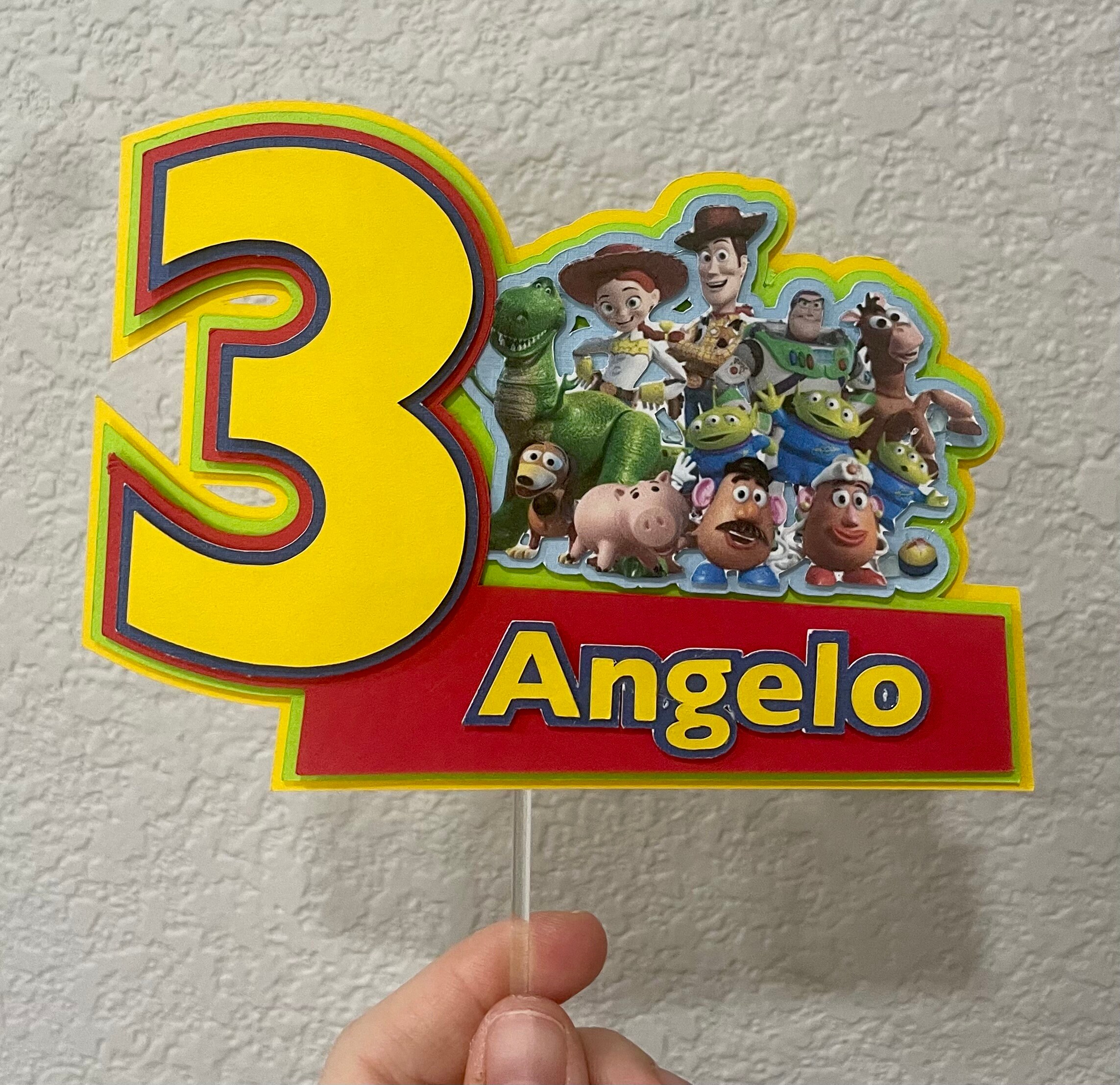 Toy Story Birthday Cake Topper, Customizable 3D - Etsy
