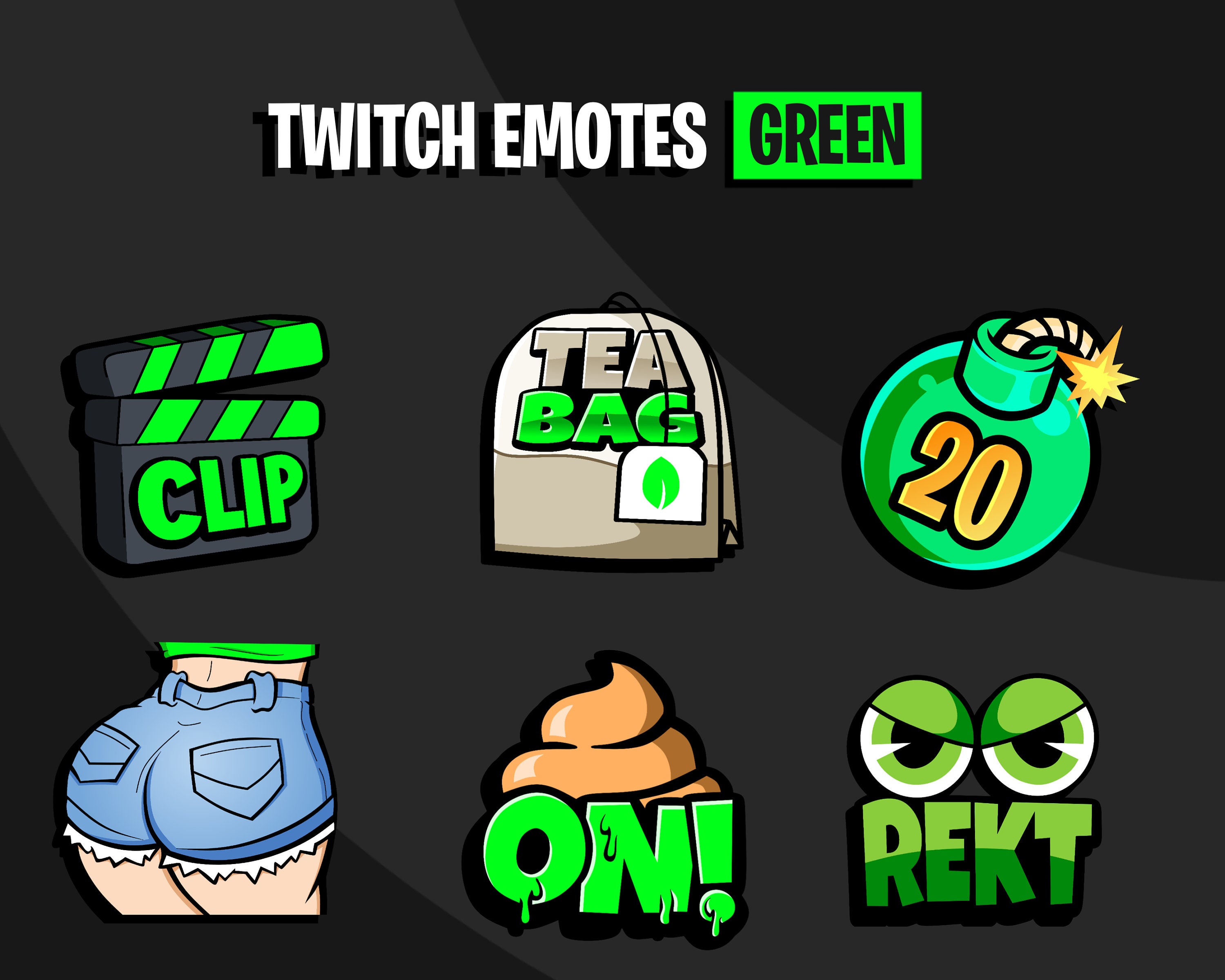 Twitch Emotes, Kick Emotes, Clipit Emote, Tea Bag Emote, Shit on Emote ...