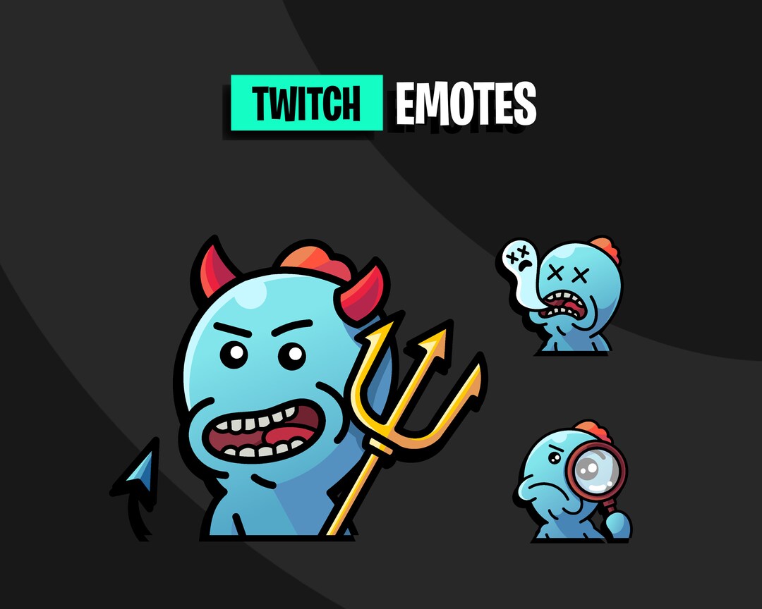 6 Unique Character Emotes for Streaming on Twitch, Kick, Youtube ...