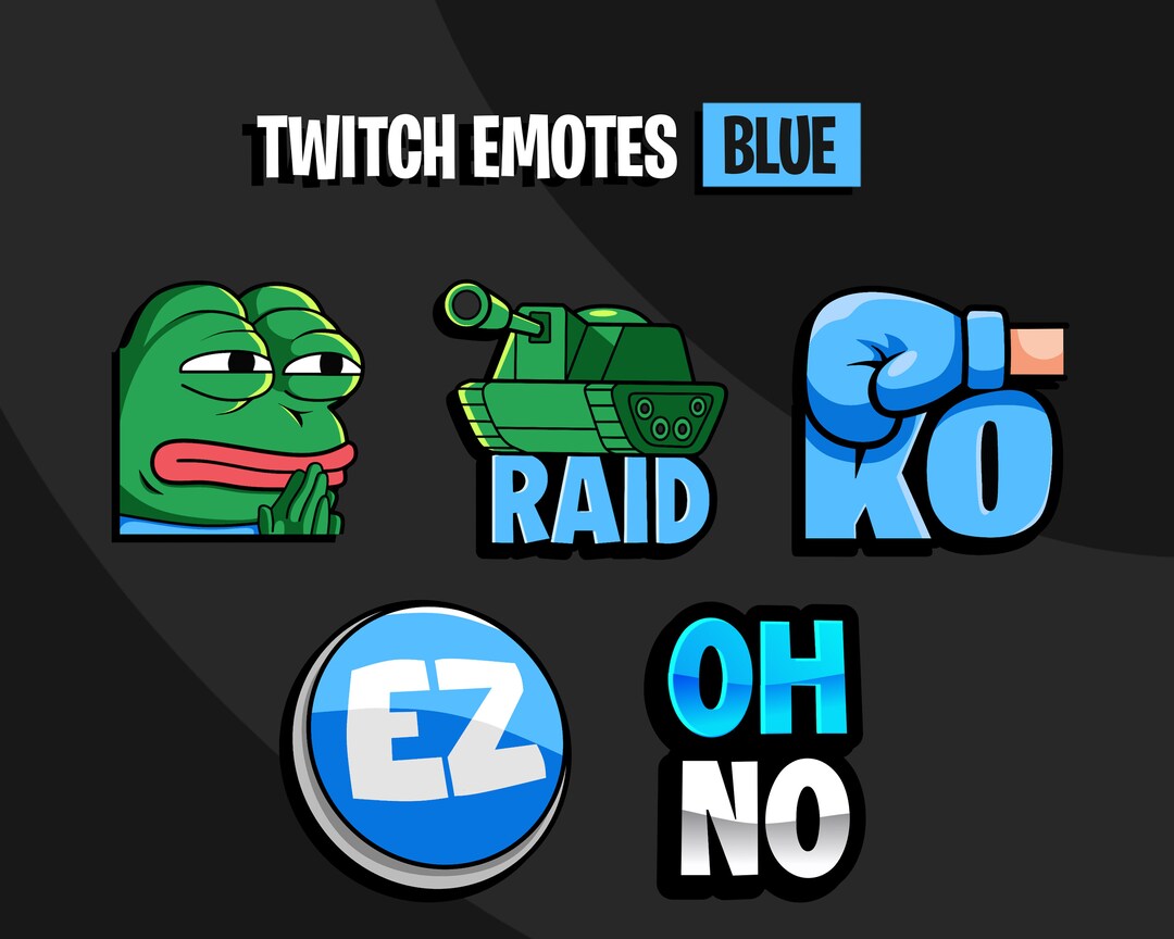Twitch Emotes, Kick Emotes, Pepe Emote, Raid Emote, Text Emote, EZ ...