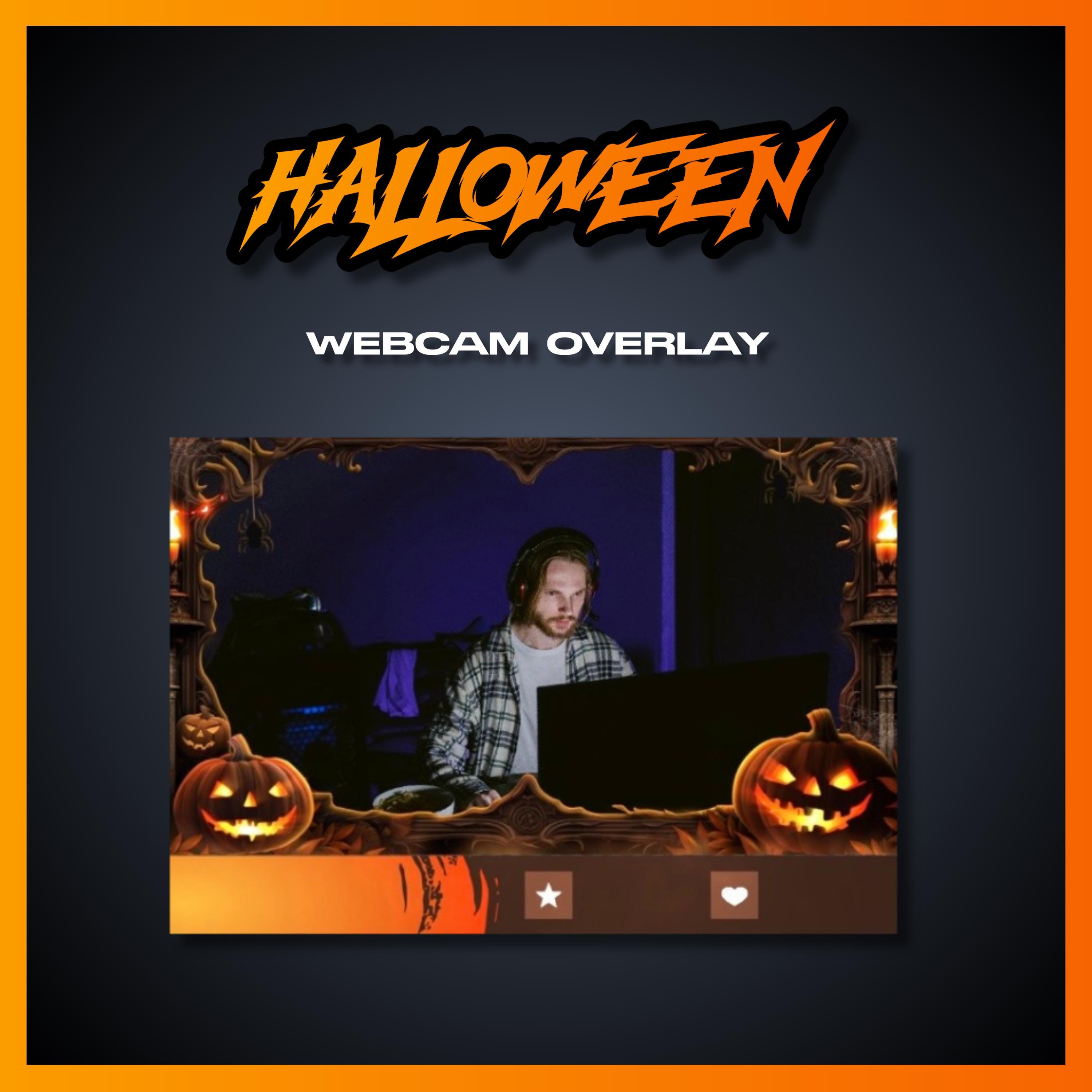 Halloween Webcam Overlay for Streaming on Twitch, Kick, Youtube ...