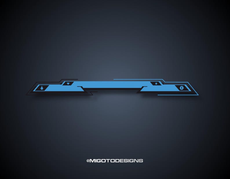 Minimal Blue Animated Stream Overlay Package | Twitch Overlays ...