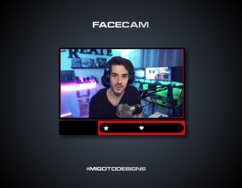Minimal Red Animated Stream Overlay Package | Twitch Overlays ...