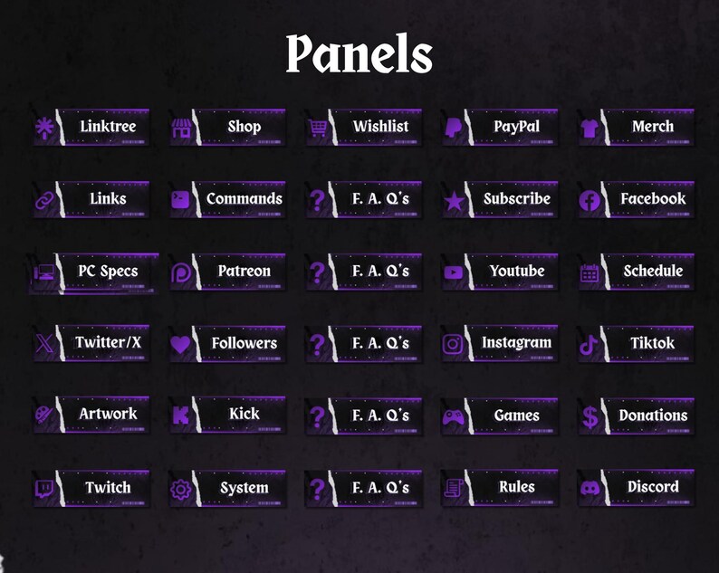 Dark Anime Stream Overlay Package for Streaming | Twitch, Kick, Youtube ...