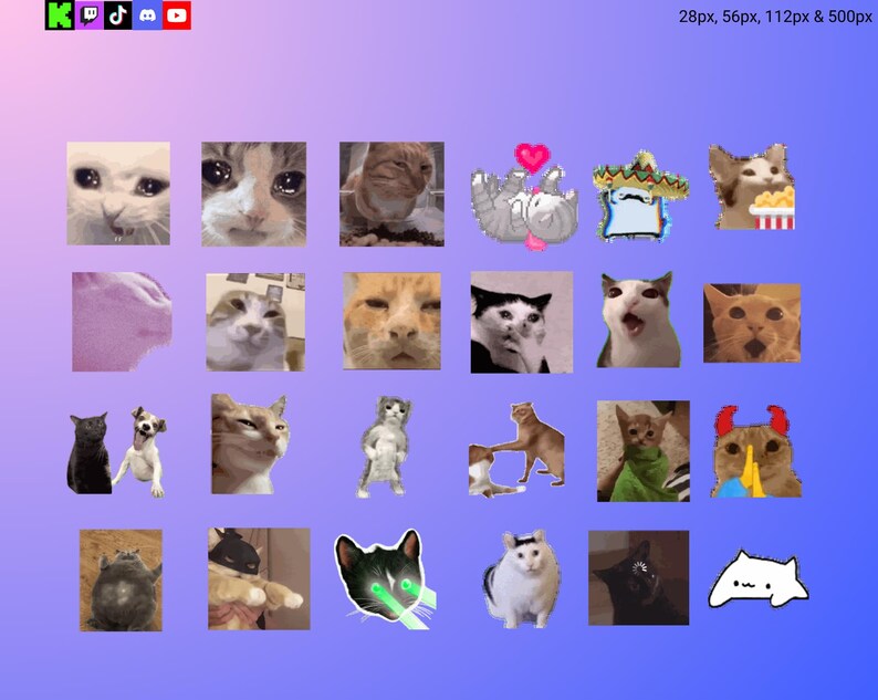 1000 Animated MEME Twitch Emotes Pack for Twitch, Youtube, Discord ...