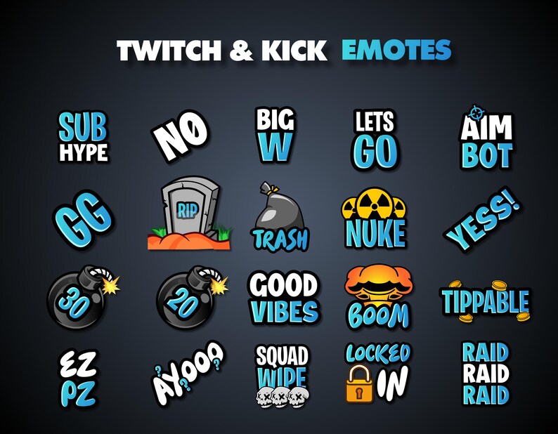 Blue Premium Twitch Overlays | Twitch Overlays | Streaming Overlays ...