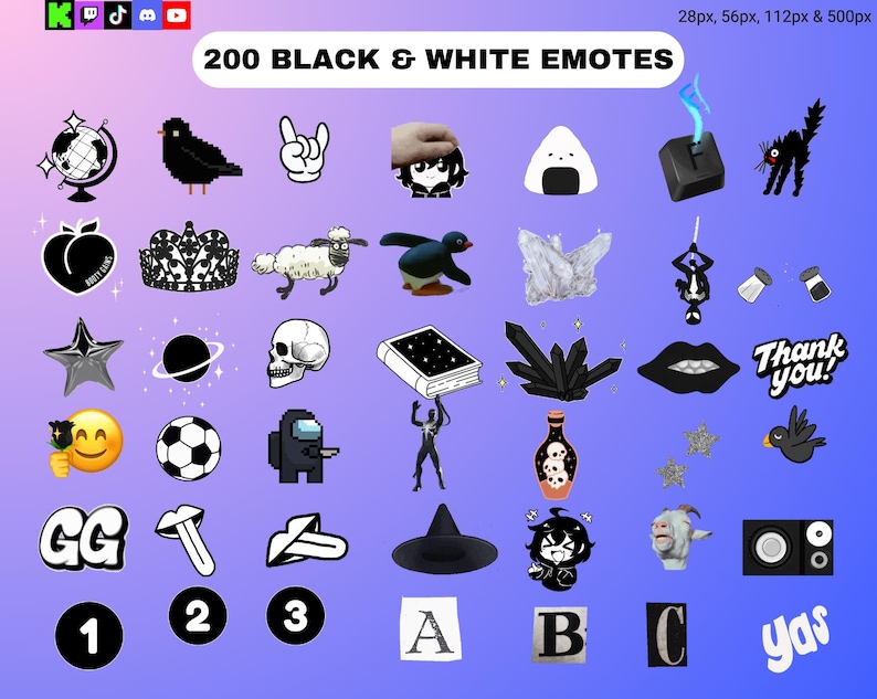 200 Animated Aesthetic Meme Emotes Pack for Twitch, Youtube, Discord ...