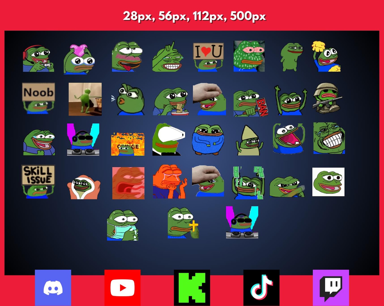 300 Animated Meme Emotes Pack for Twitch, Youtube, Discord, Kick ...