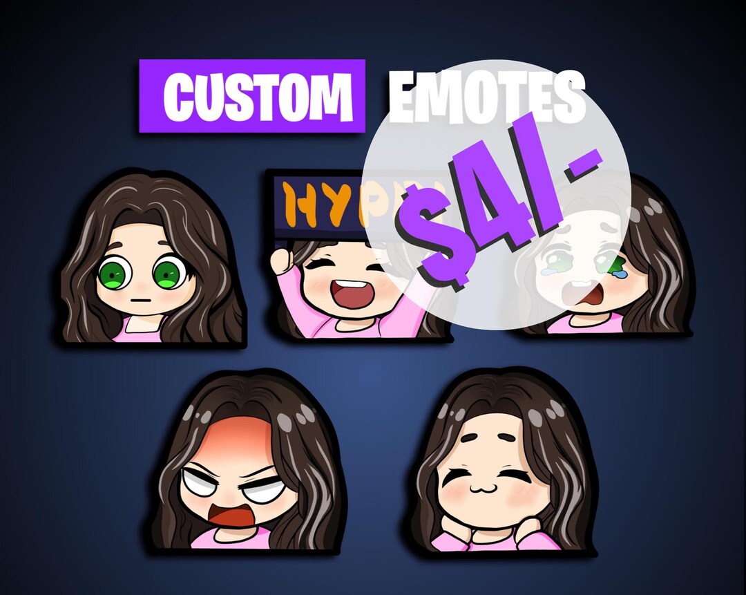 5 Custom Character Emotes for Your Twitch Stream | Custom Emotes ...