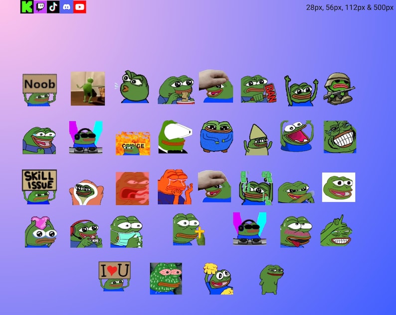 1000 Animated MEME Twitch Emotes Pack for Twitch, Youtube, Discord ...