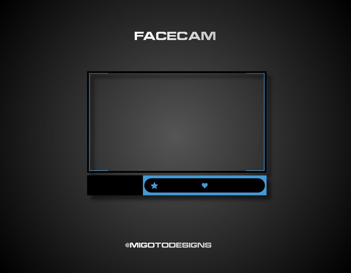 Minimal Blue Animated Stream Overlay Package for Streaming on Twitch ...