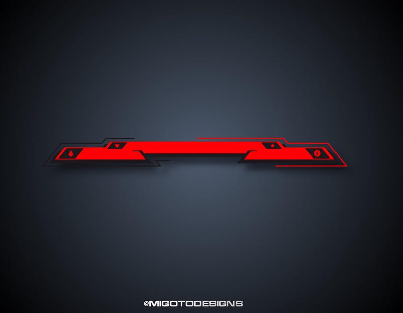 Minimal Red Animated Stream Overlay Package | Twitch Overlays ...