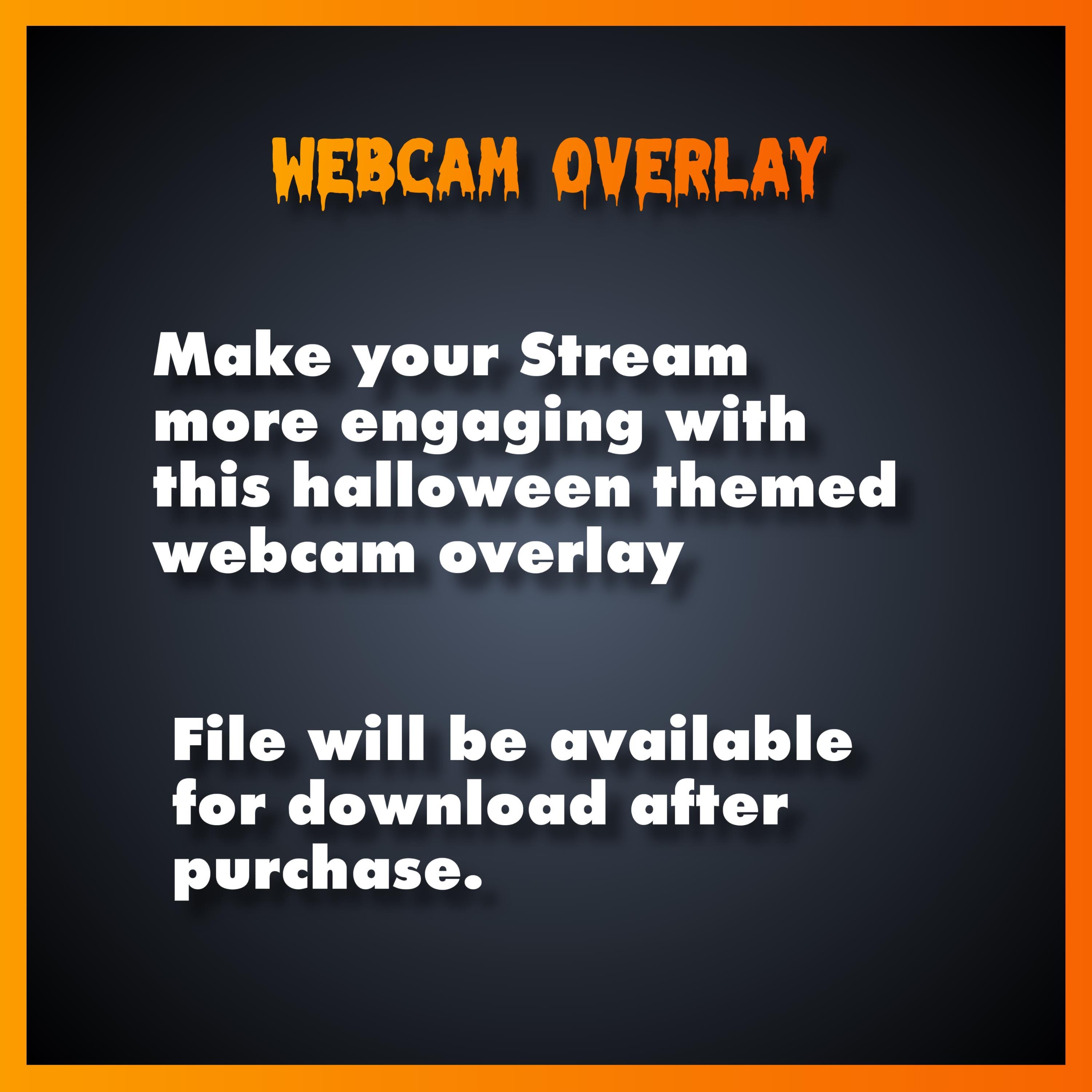 Halloween Webcam Overlay for Streaming on Twitch, Kick, Youtube ...
