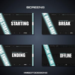 Animated Green Stream Overlay Package, Twitch Overlays, Stream Overlays ...