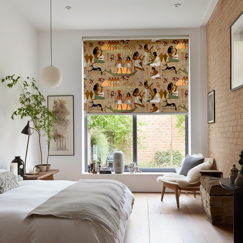 Ancient Egyptian Roller Shade: History of Egypt Window Treatment - Etsy