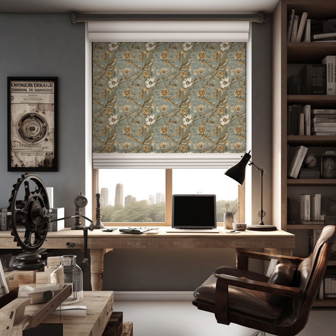 Vintage Birds Roller Shade: Chinoiserie Custom Window Treatment - Etsy