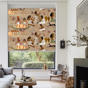Ancient Egyptian Roller Shade: History of Egypt Window Treatment - Etsy