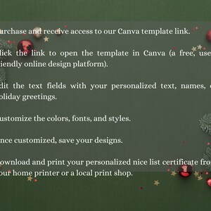 Editable Nice List Certificate, Printable Nice List Certificate, Santa ...