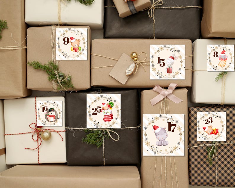 Advent Calendar, Christmas Numbers, Christmas Countdown, Advent ...