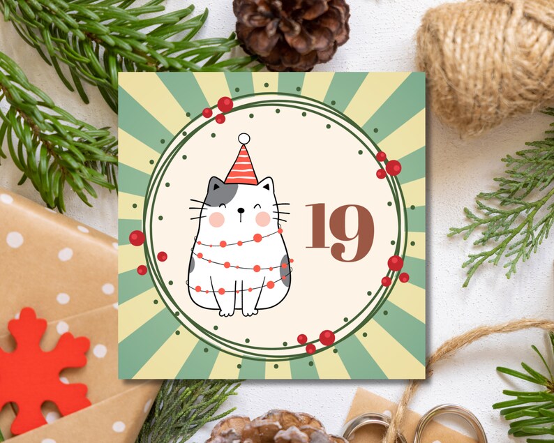 Advent Calendar, Christmas Numbers, Christmas Countdown, Advent ...