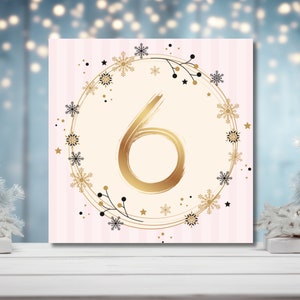 Advent Calendar, Christmas Numbers, Christmas Countdown, Advent ...