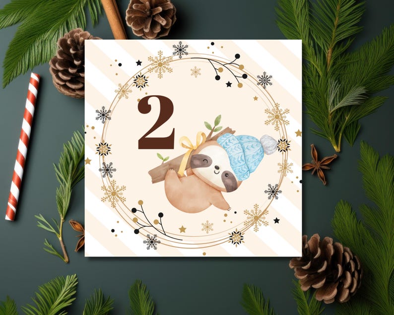 Advent Calendar, Christmas Numbers, Christmas Countdown, Advent ...