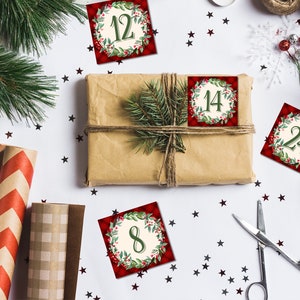 Advent Calendar, Christmas Numbers, Christmas Countdown, Calendar ...