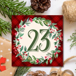 Advent Calendar, Christmas Numbers, Christmas Countdown, Calendar ...