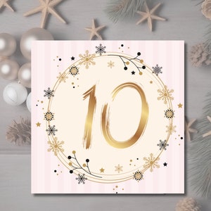 Advent Calendar, Christmas Numbers, Christmas Countdown, Advent ...