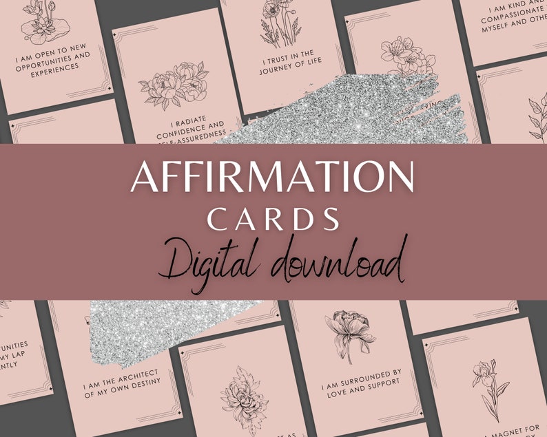 Affirmation Cards, Affirmation Card Deck, Positive Affirmation, Vision ...
