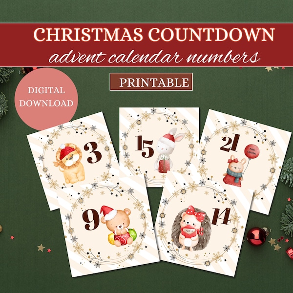 Advent Numbers - Etsy