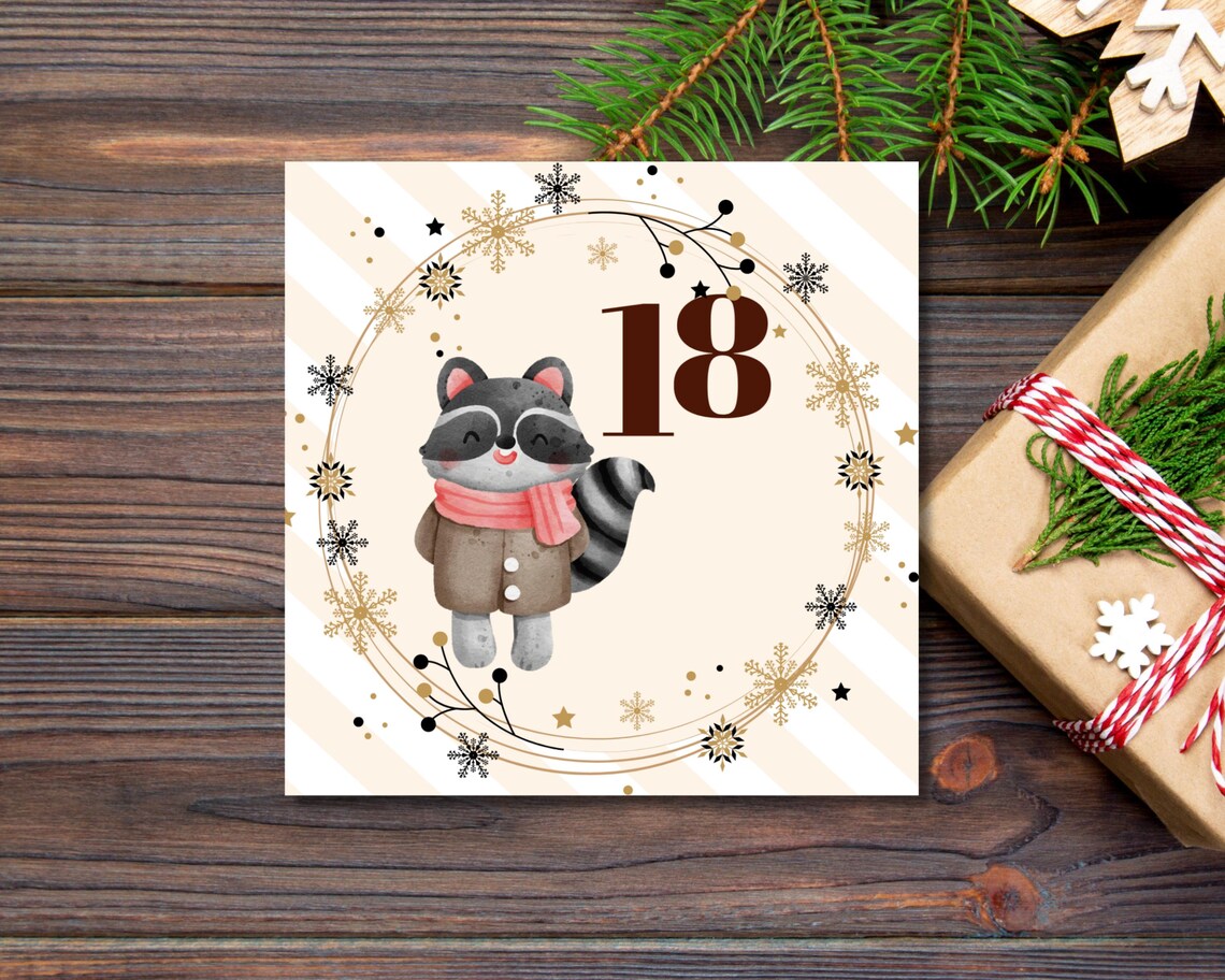 Advent Calendar, Christmas Numbers, Christmas Countdown, Advent ...