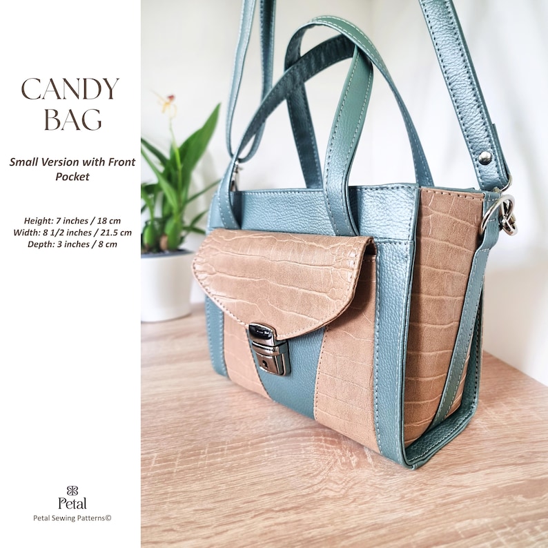 Candy Bag Sewing Pattern: 3 Variations, Crossbody & Tote (PDF Pattern ...