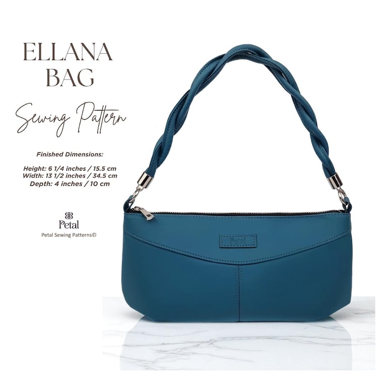 Ellana Bag Sewing Pattern: Clutch & Crossbody PDF (english) 3 Sizes + 5 ...