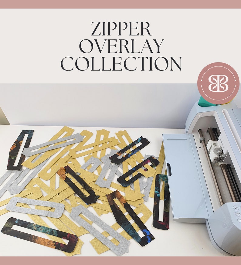 Zipper Overlay SVG Templates: 6 Designs, 60 Shapes (PDF Pattern) - Etsy